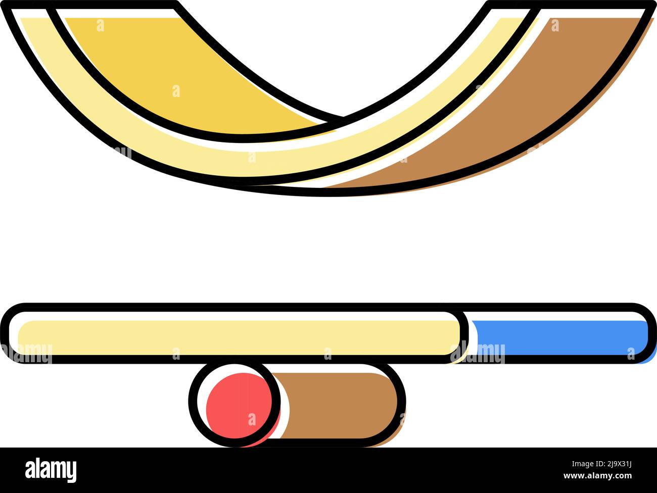 balance board color icon vector illustration Stock Vector Image & Art ...