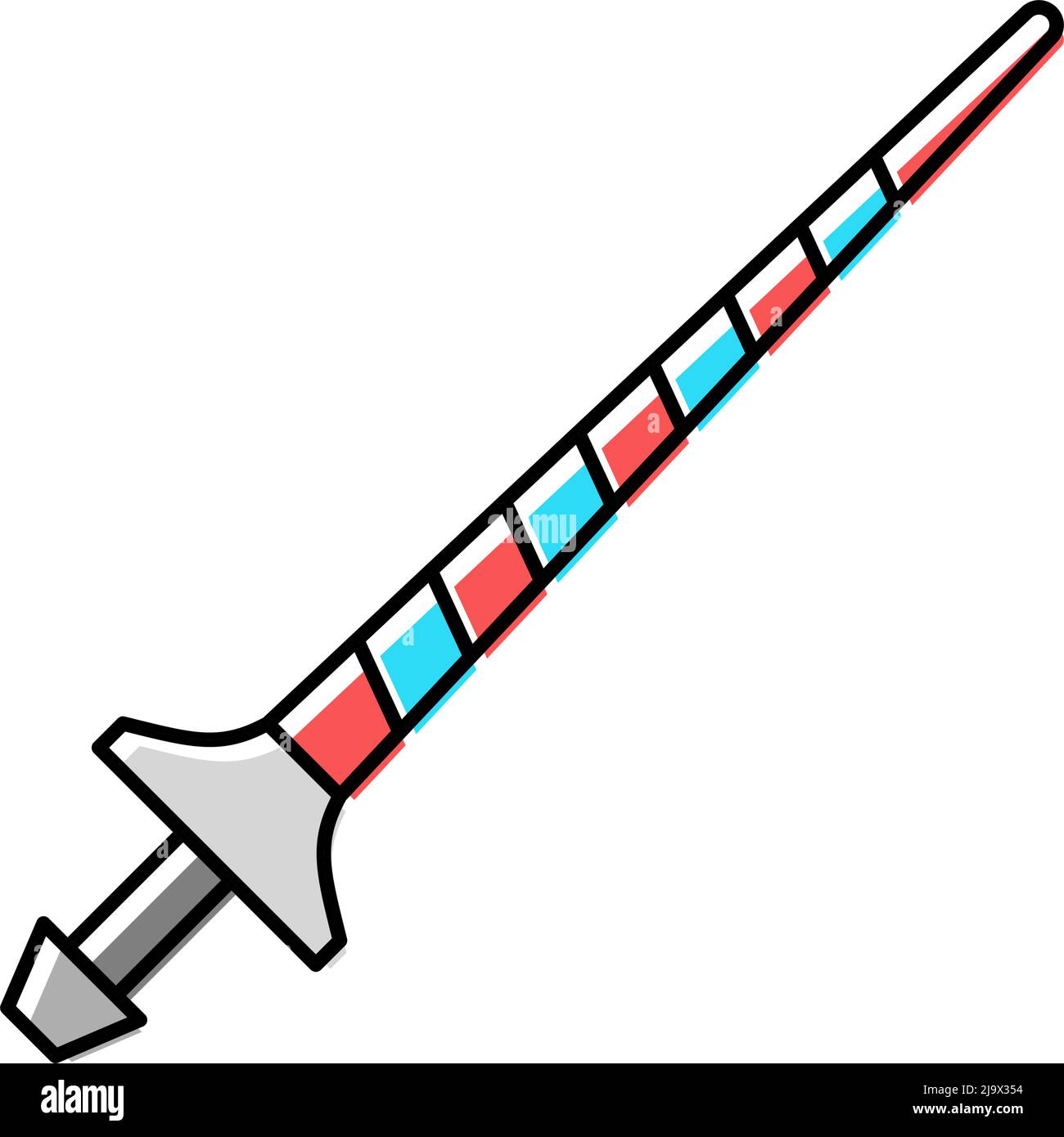 lance medieval color icon vector illustration Stock Vector Image & Art ...