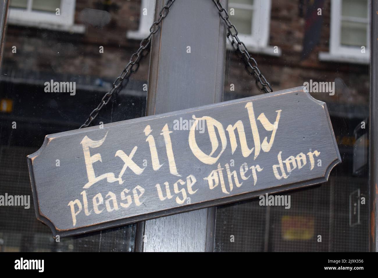 sign harry potter exit only Stock Photo - Alamy