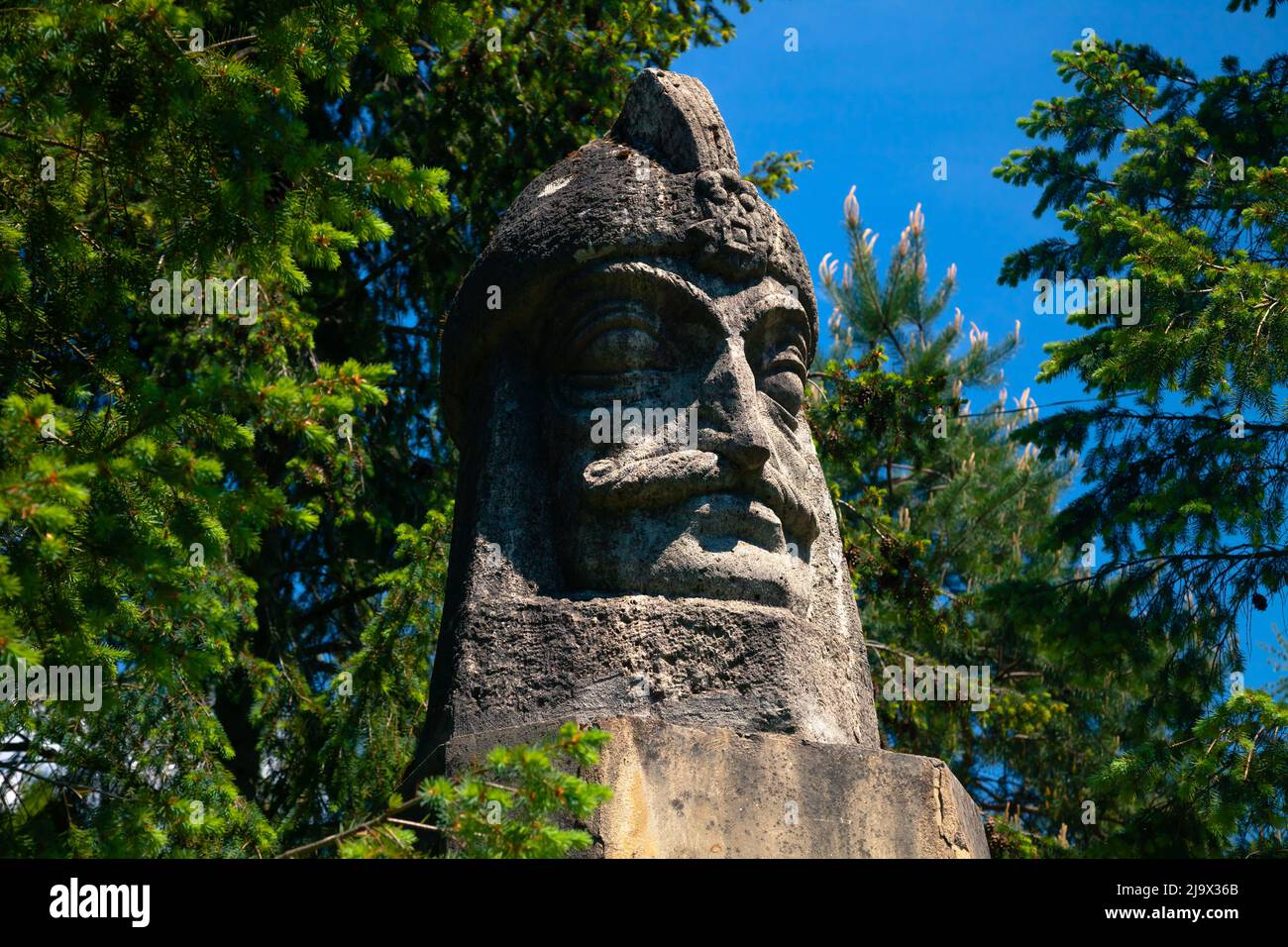 Monument to the Romanian king Vlad the Impaler, who became the ...