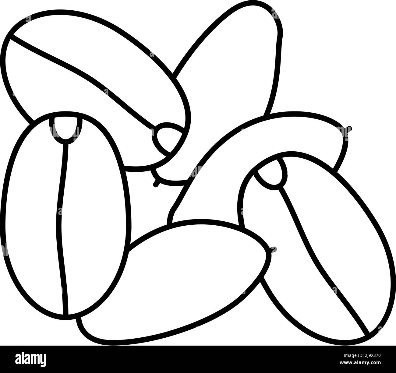 spelt seed line icon vector illustration Stock Vector Image & Art - Alamy
