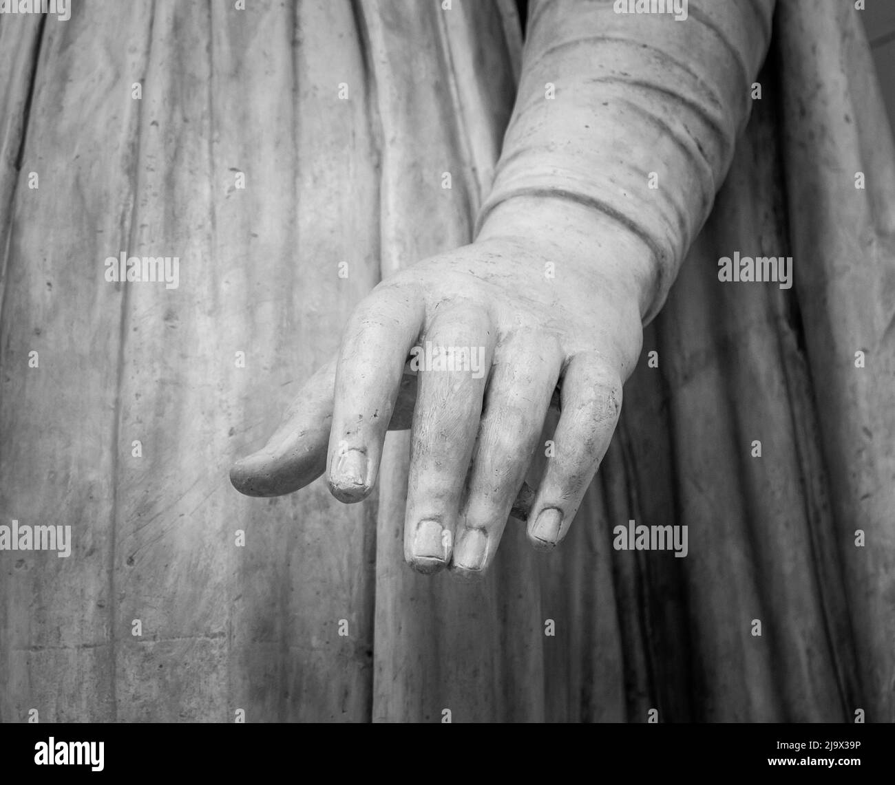 stone statue detail of human hand Stock Photo - Alamy