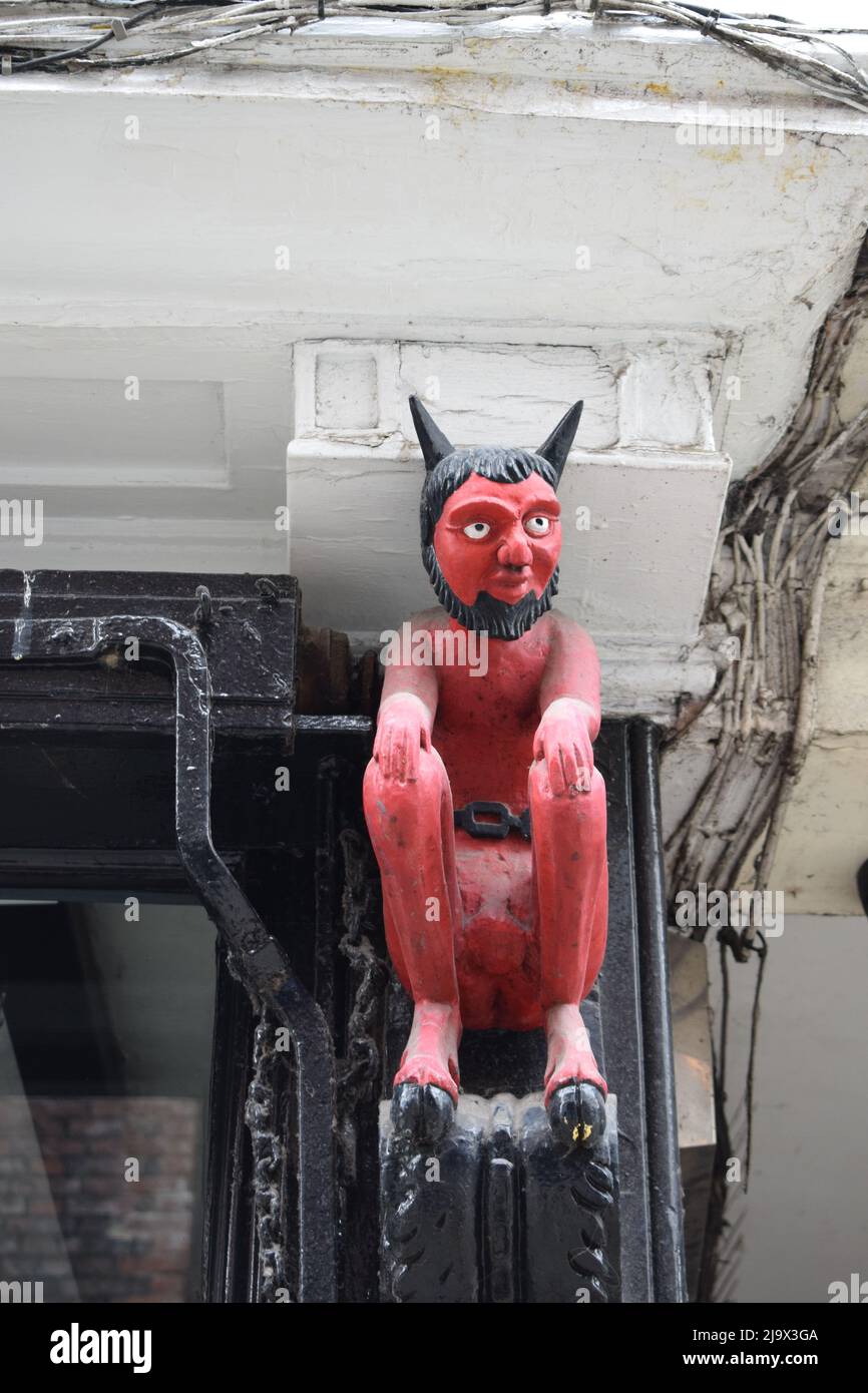 Devil statue monument ornament Stock Photo - Alamy