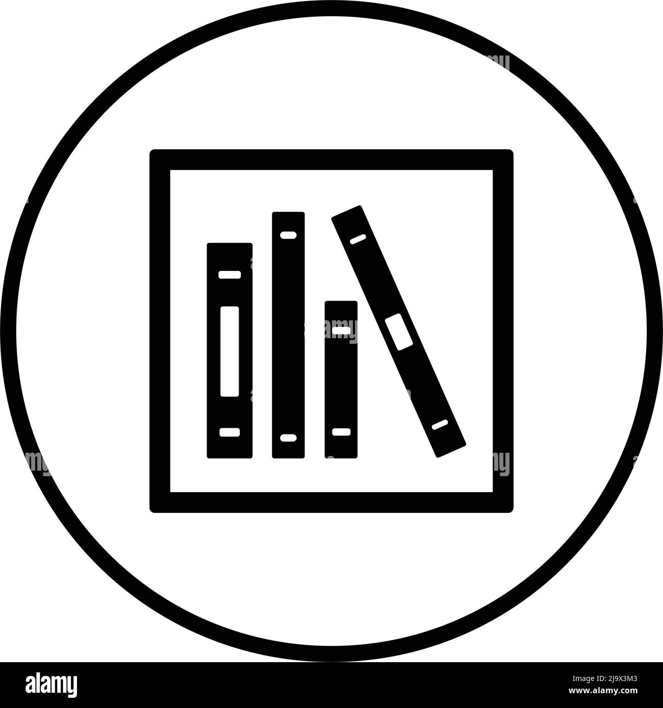 Library, bookshelf icon. Well organized and editable Vector design ...