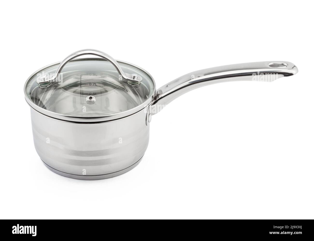 stainless stewpot isolated on white background Stock Photo - Alamy