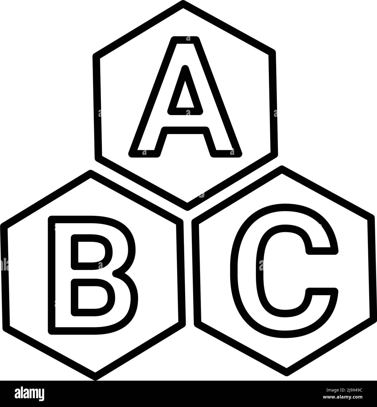 Drawing Of Abc Logo