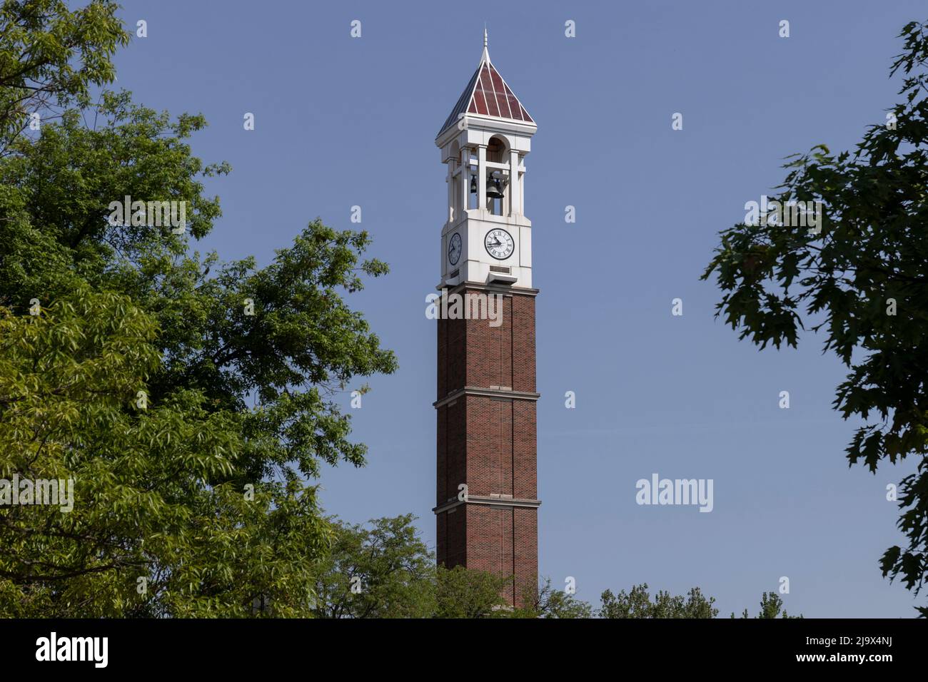 West Lafayette - Circa May 2022: Purdue Bell Tower. The current Bell ...