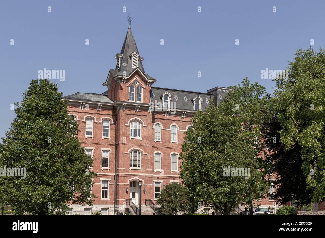 West Lafayette - Circa May 2022: University Hall on the campus of ...