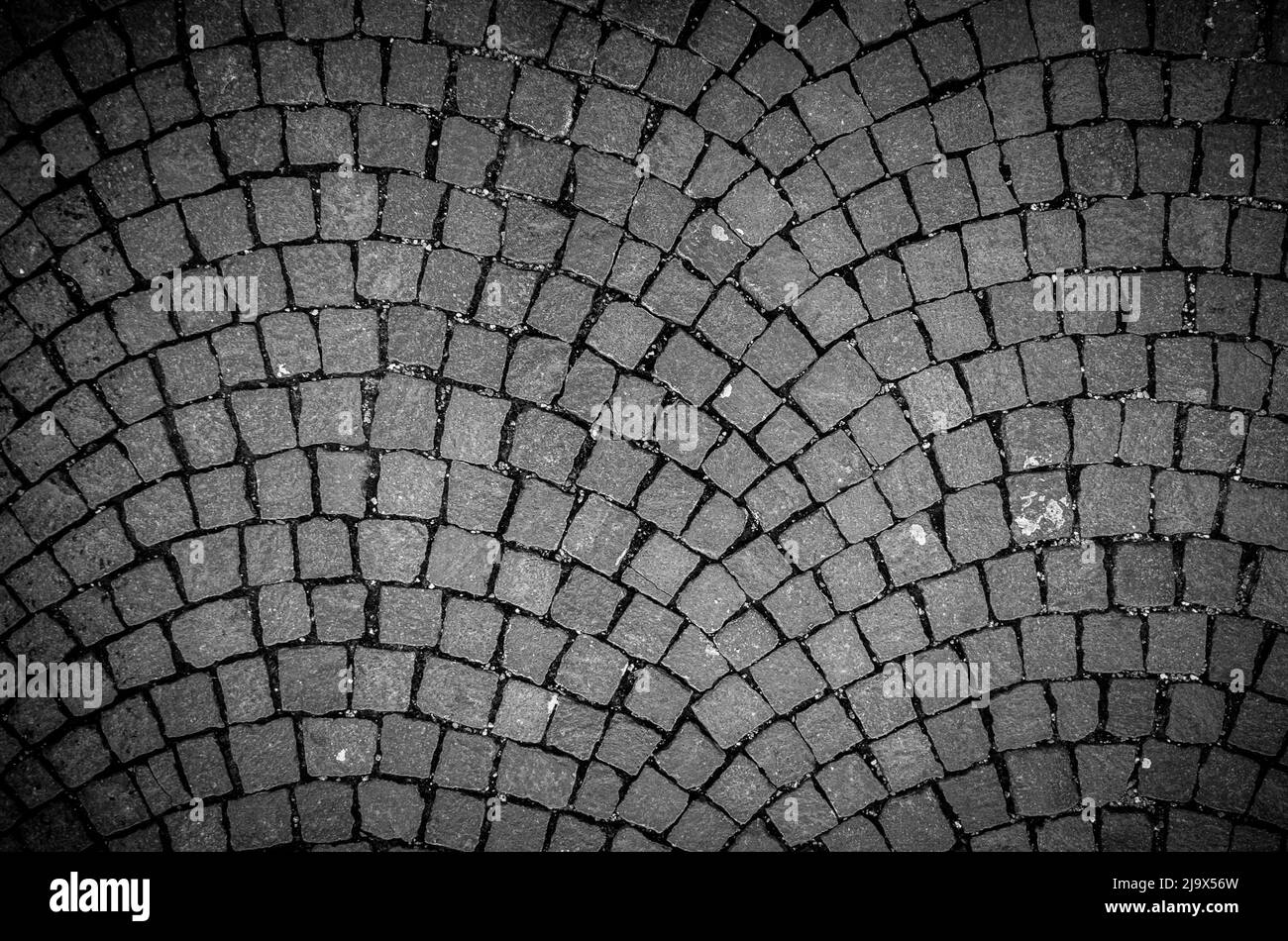 Dark paving stone roadway texture Stock Photo - Alamy