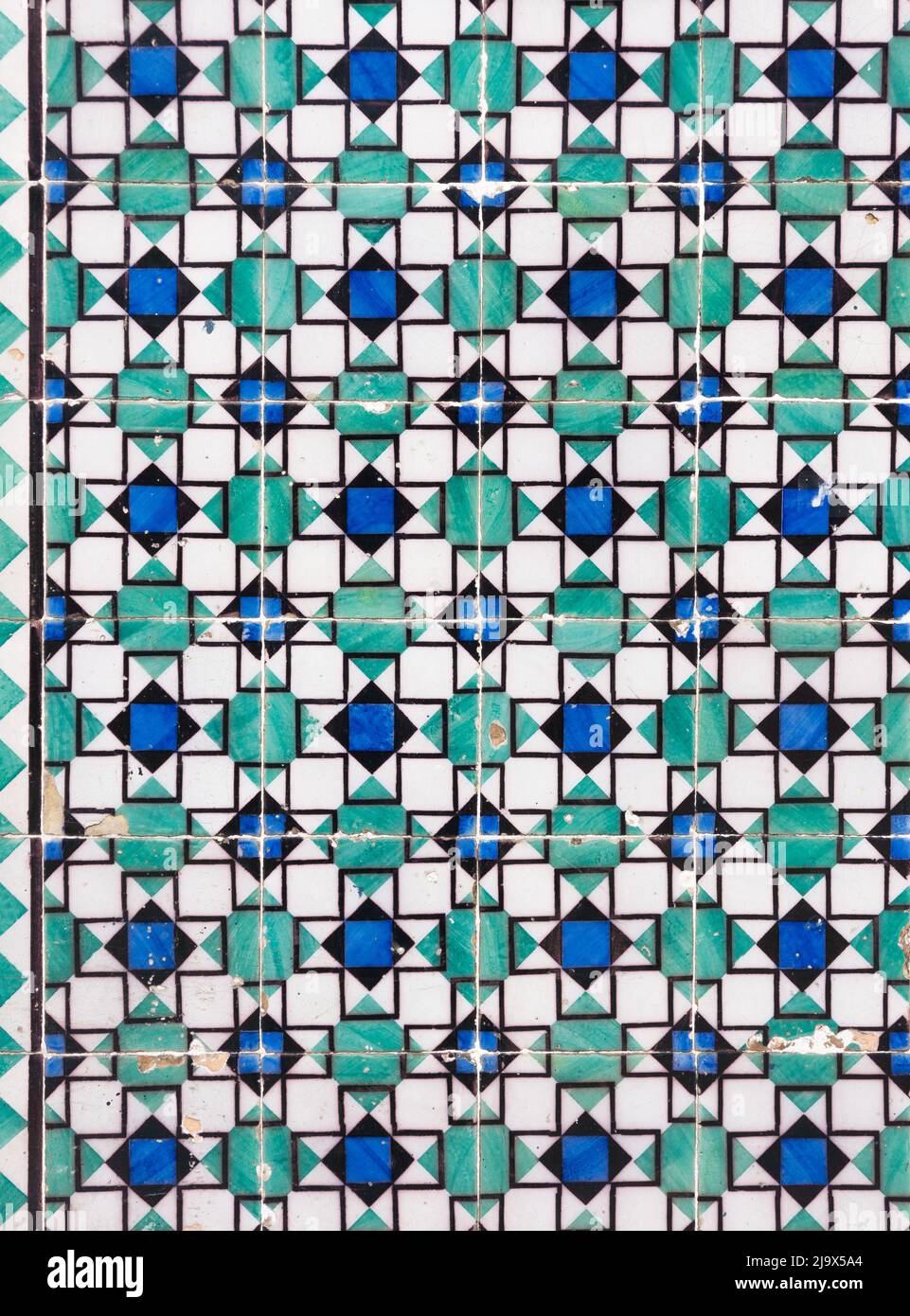 Azulejo portuguese ceramic tiles background Stock Photo - Alamy