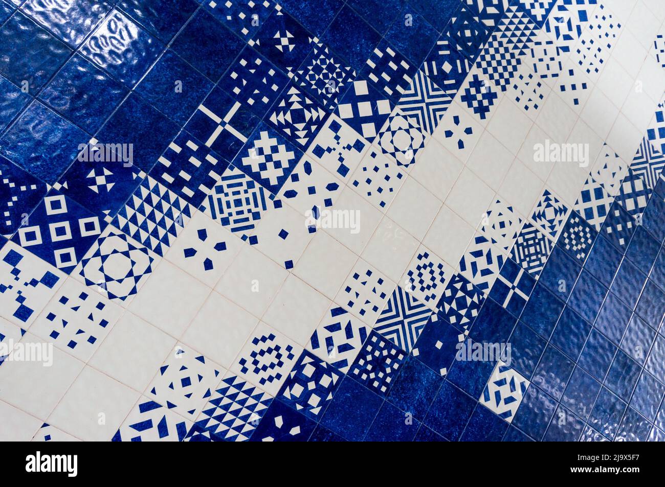 Azulejo portuguese ceramic tiles background Stock Photo - Alamy