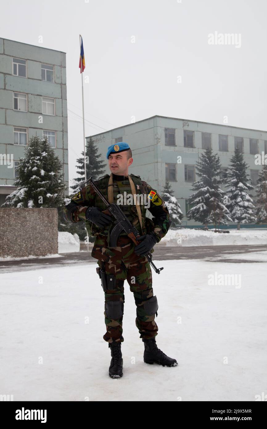 The 22nd peacekeeping battalion, part of the armed forces of Moldova ...