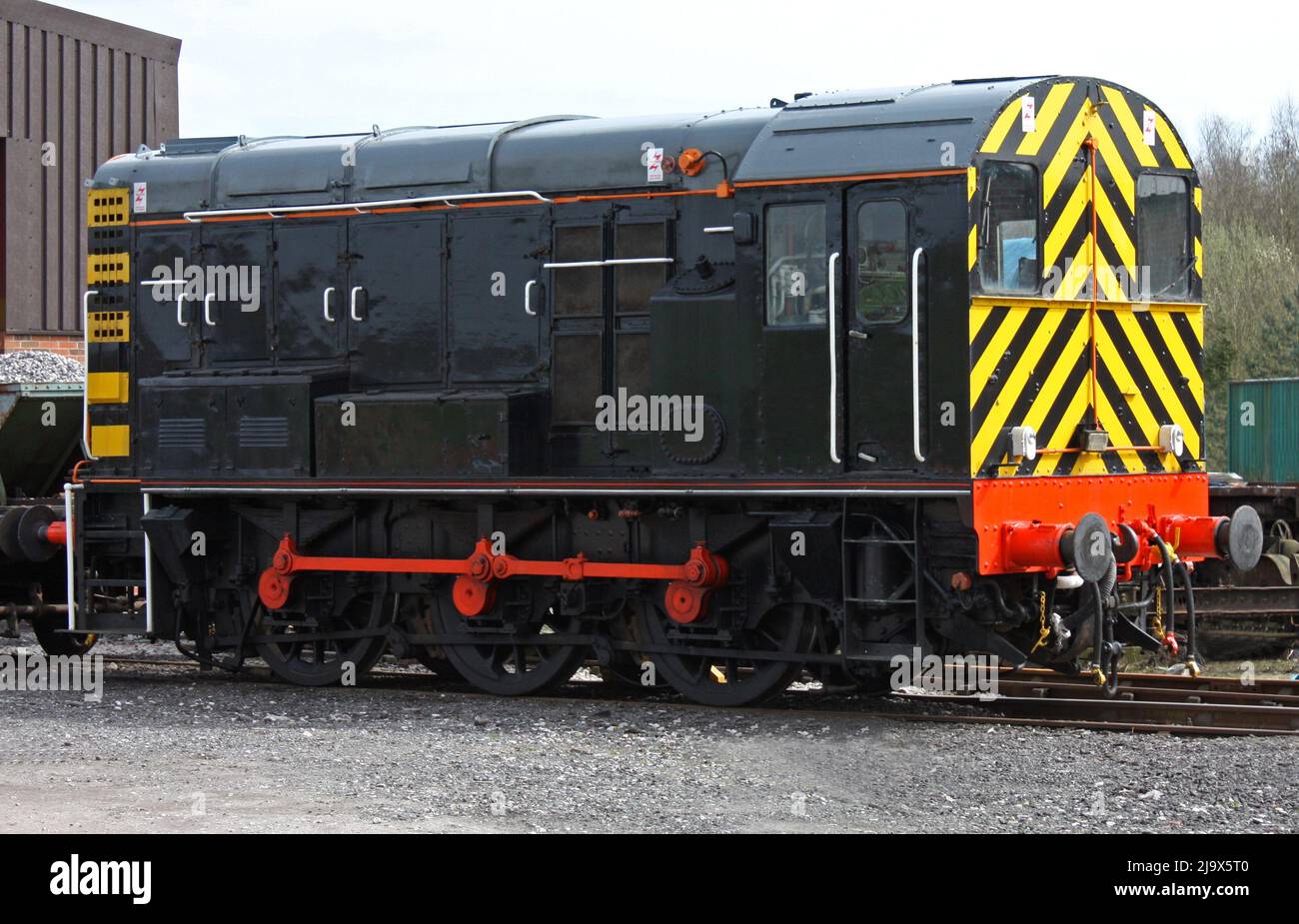 A Large Vintage Powerful Diesel Shunting Engine Stock Photo - Alamy