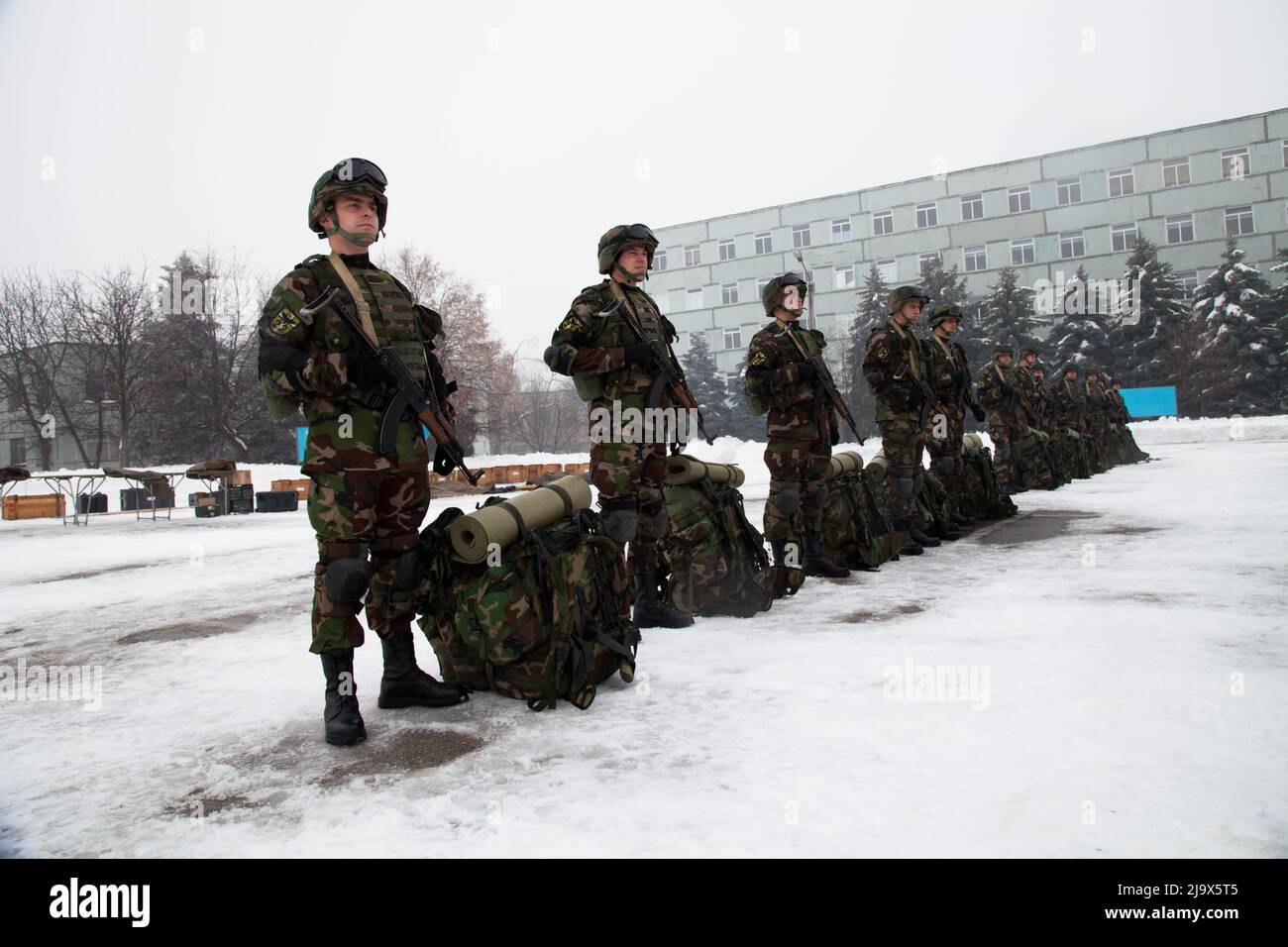 The 22nd peacekeeping battalion, part of the armed forces of Moldova ...