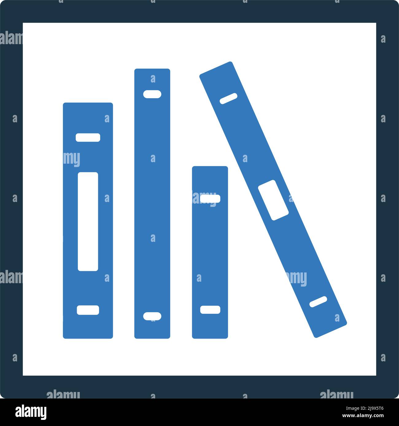 Library, bookshelf icon. Well organized and editable Vector design ...