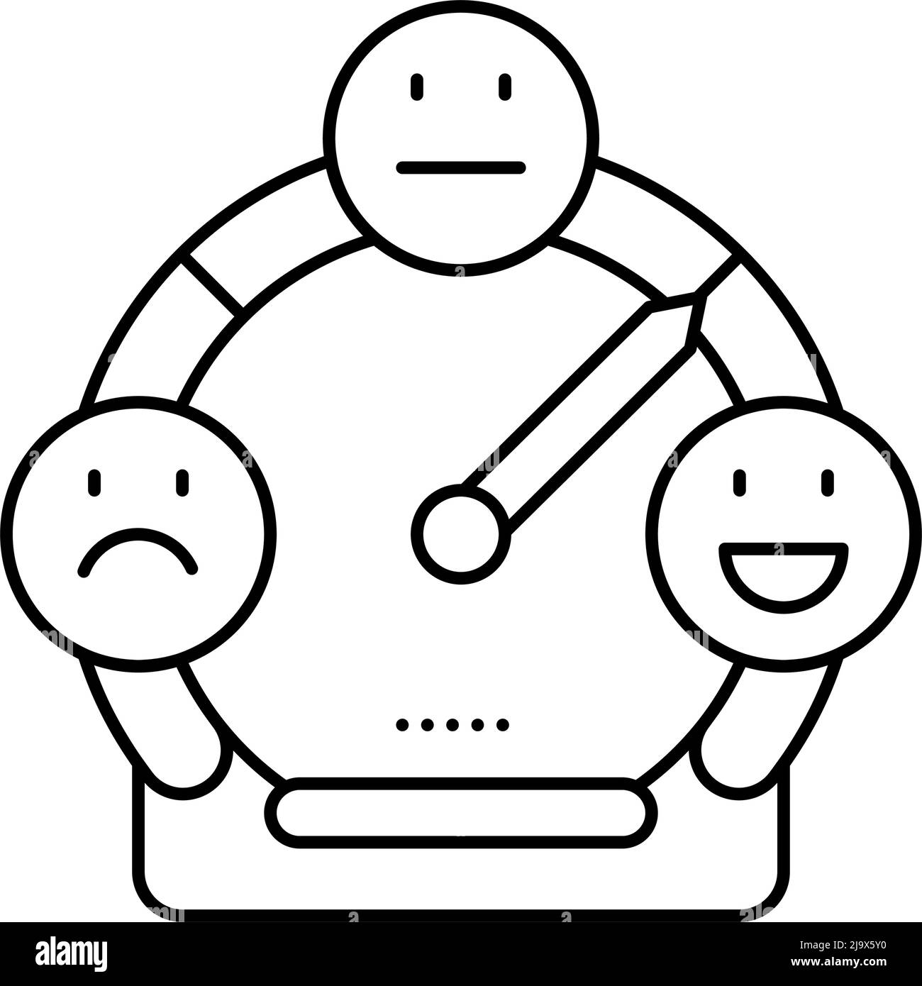 satisfaction quality line icon vector illustration Stock Vector Image ...