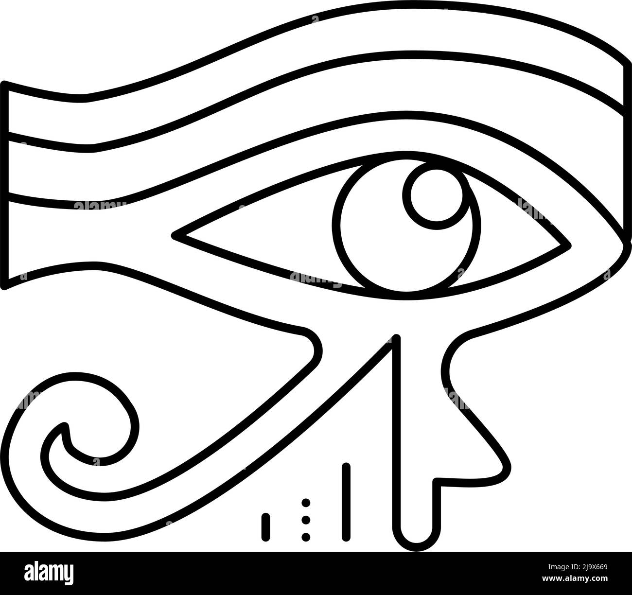 eye egypt line icon vector illustration Stock Vector Image & Art - Alamy