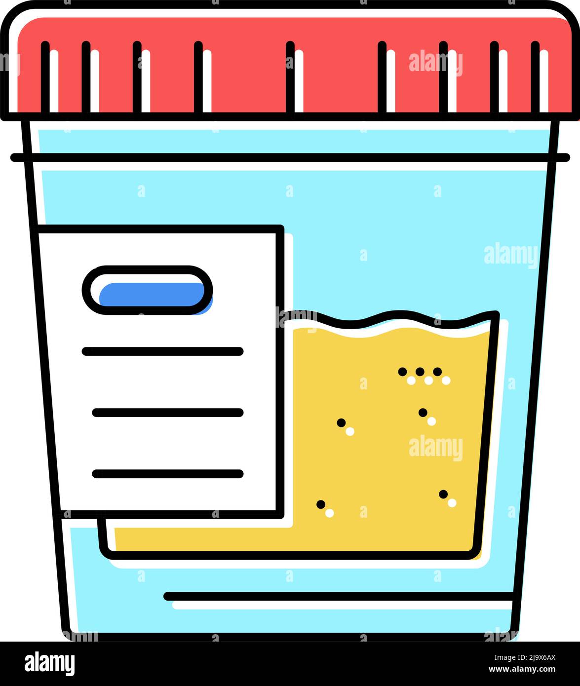 urine drug test color icon vector illustration Stock Vector Image & Art ...