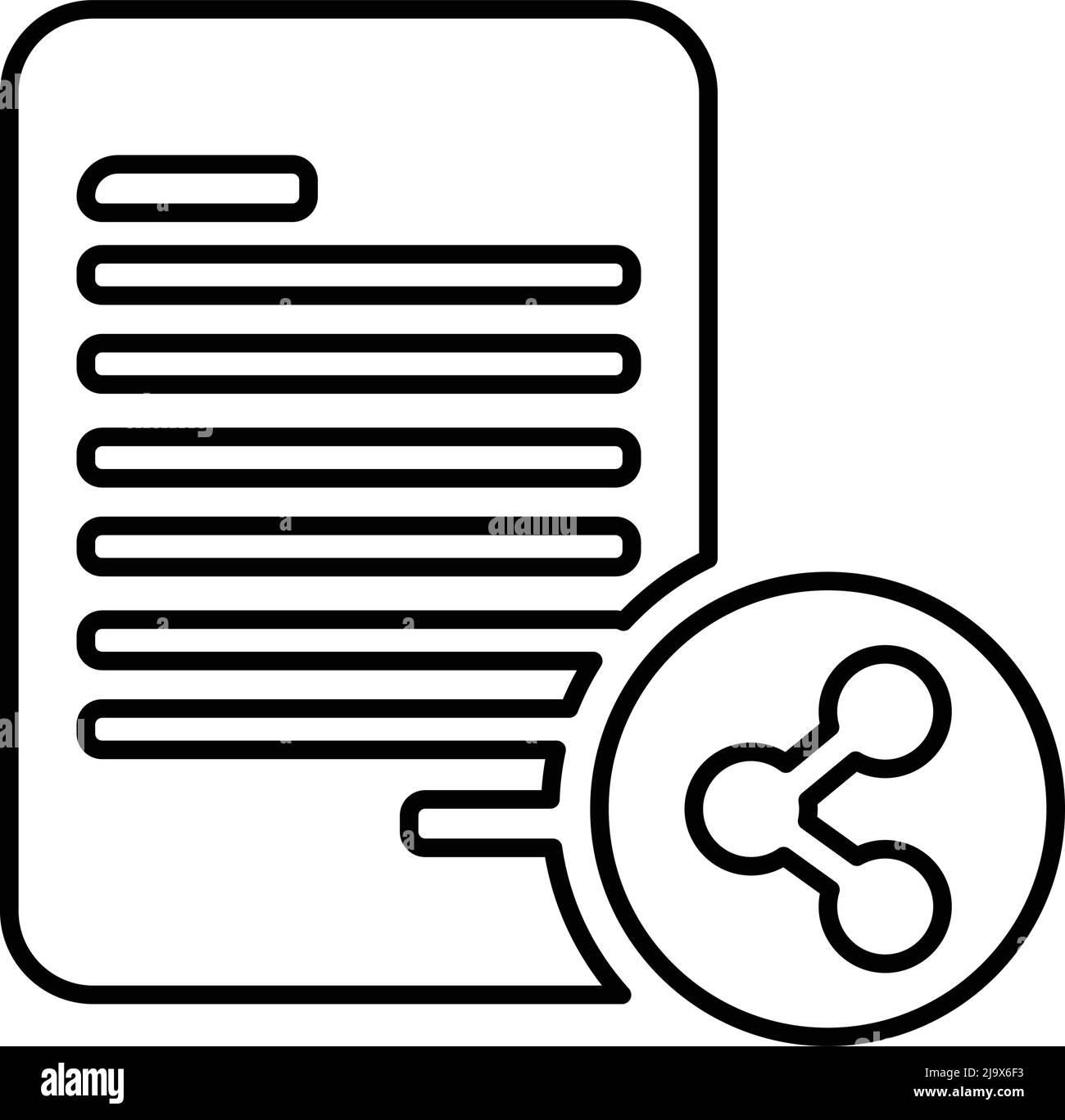 Document, file, share icon - Well organized and editable Vector design ...