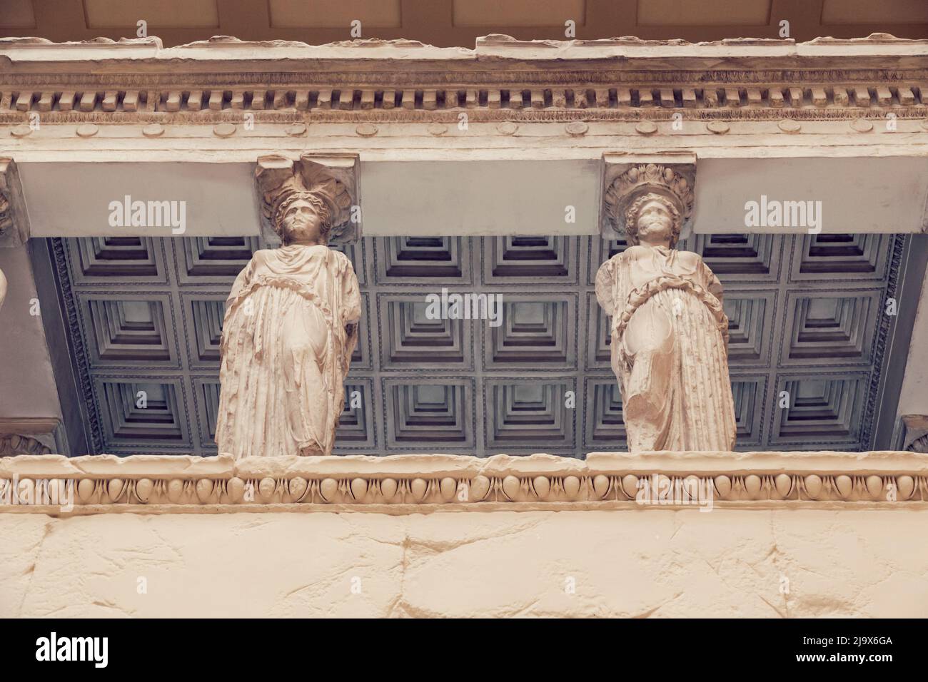 Caryatids erechtheion greek temple Acropolis Stock Photo - Alamy