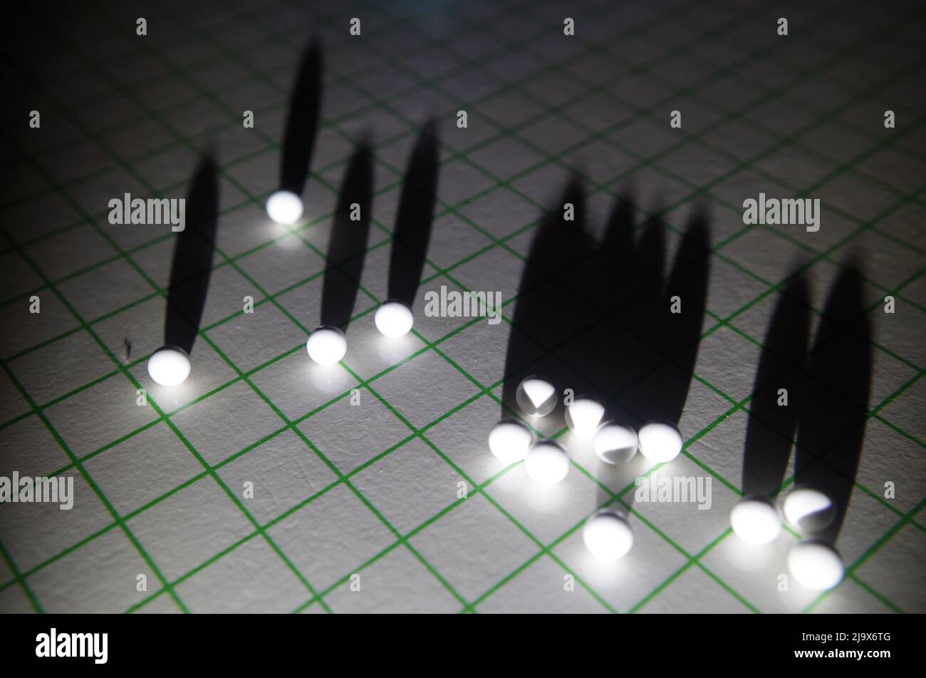 Balls in Light and Shadow Stock Photo - Alamy