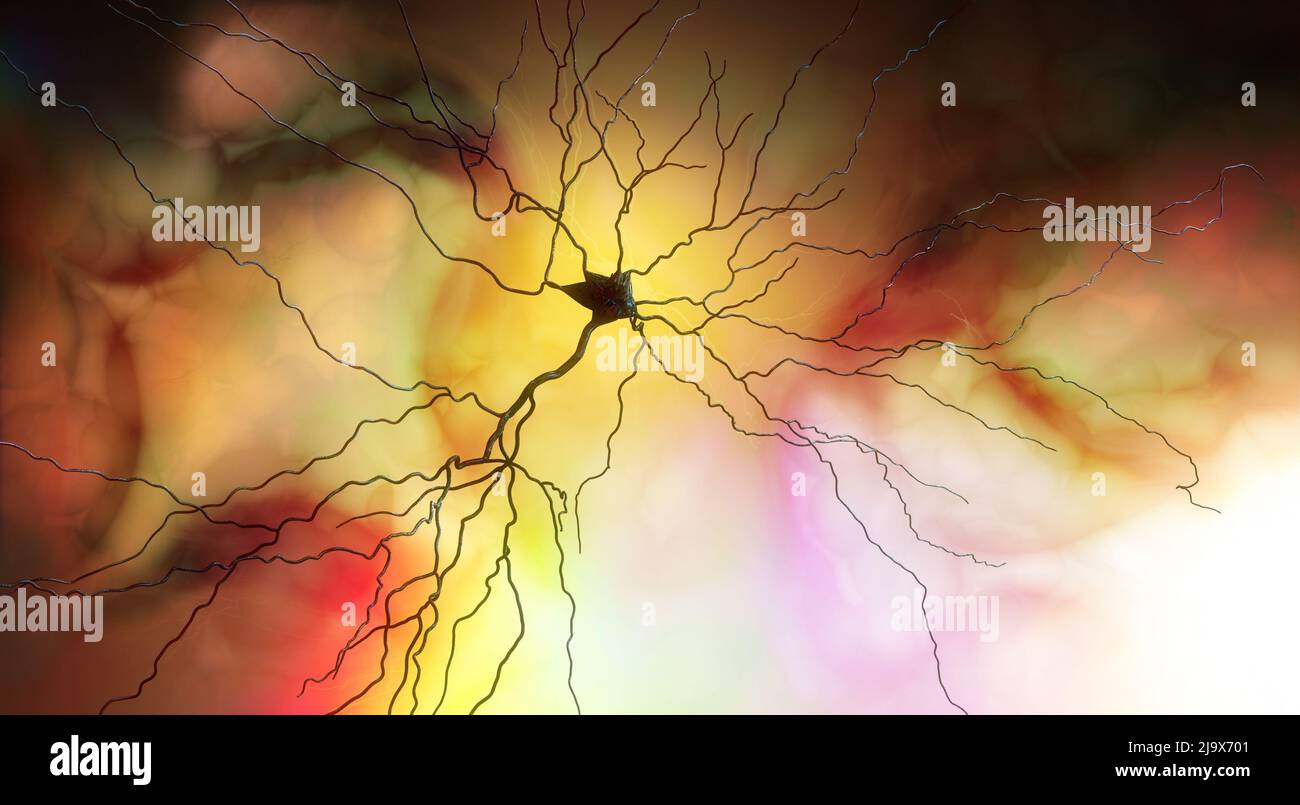 Synapse connections. Structure that permits a neuron (or nerve cell) to ...