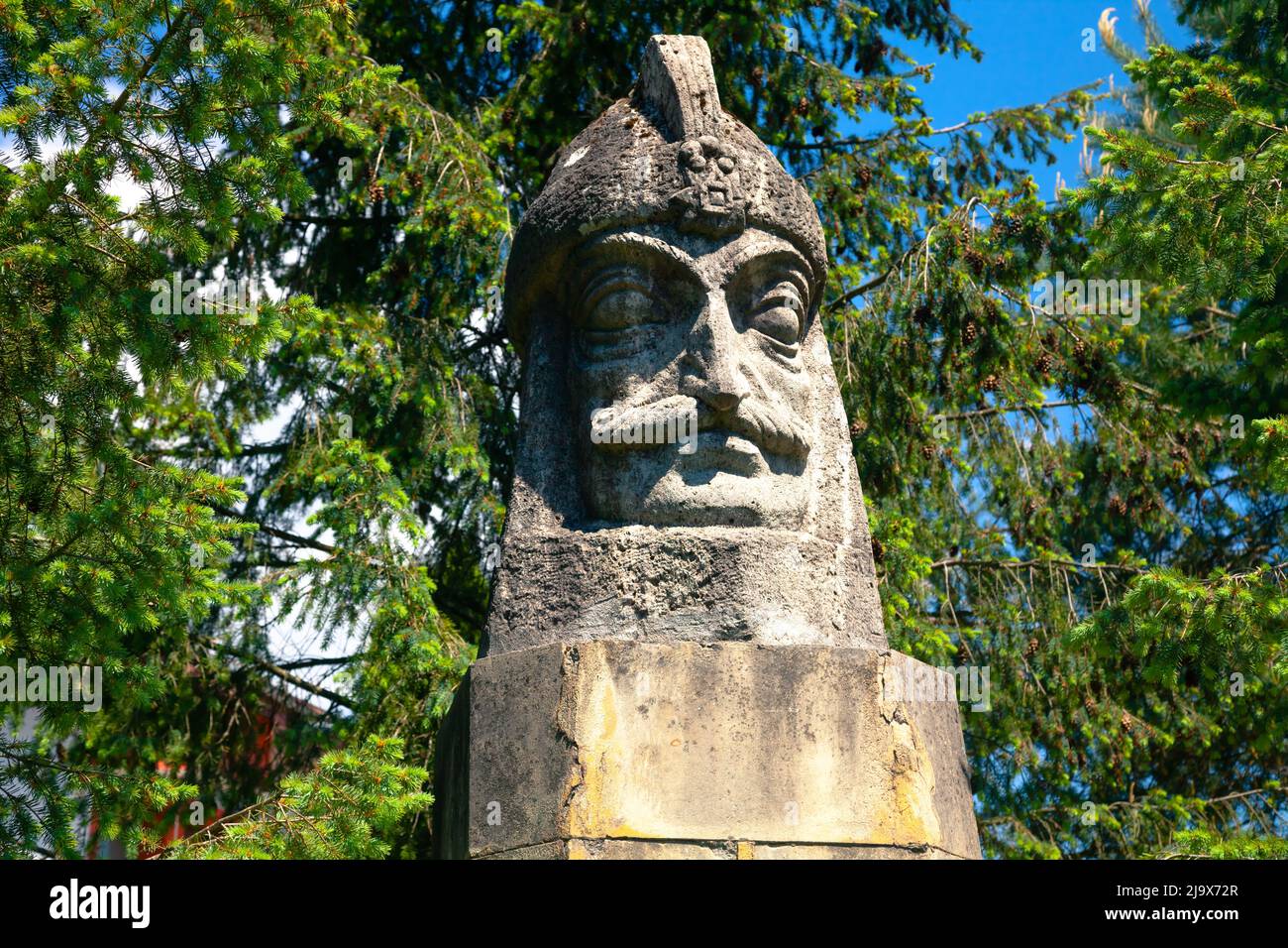 Monument to the Romanian king Vlad the Impaler, who became the ...