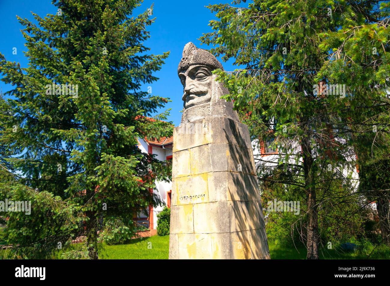 Monument to the Romanian king Vlad the Impaler, who became the ...