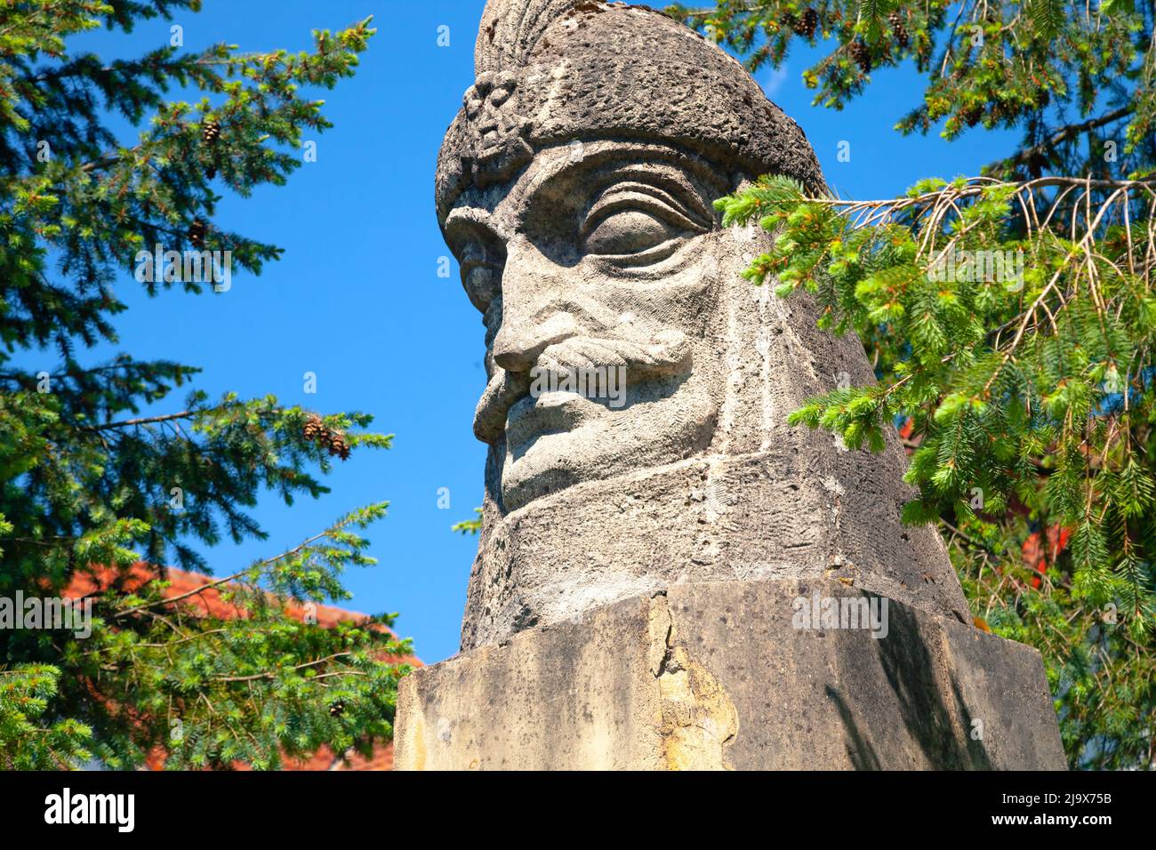 Monument to the Romanian king Vlad the Impaler, who became the ...