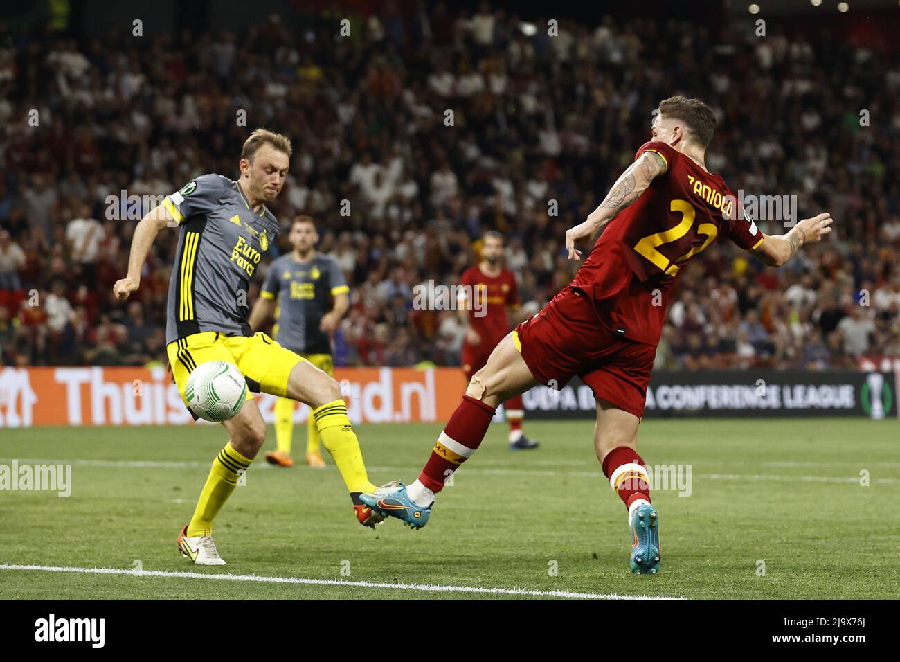 Tirana, Albania. 25th May, 2022. TIRANA - (lr) Fredrik Aursnes of ...