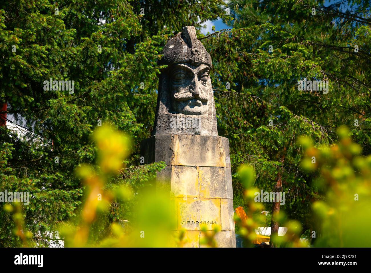 Monument to the Romanian king Vlad the Impaler, who became the ...