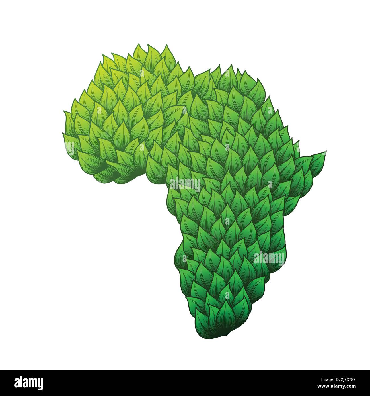 Creative map african continent Stock Vector Images - Alamy
