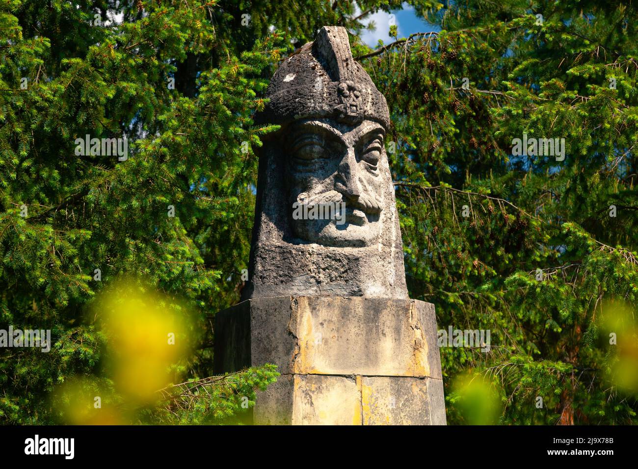 Monument to the Romanian king Vlad the Impaler, who became the ...