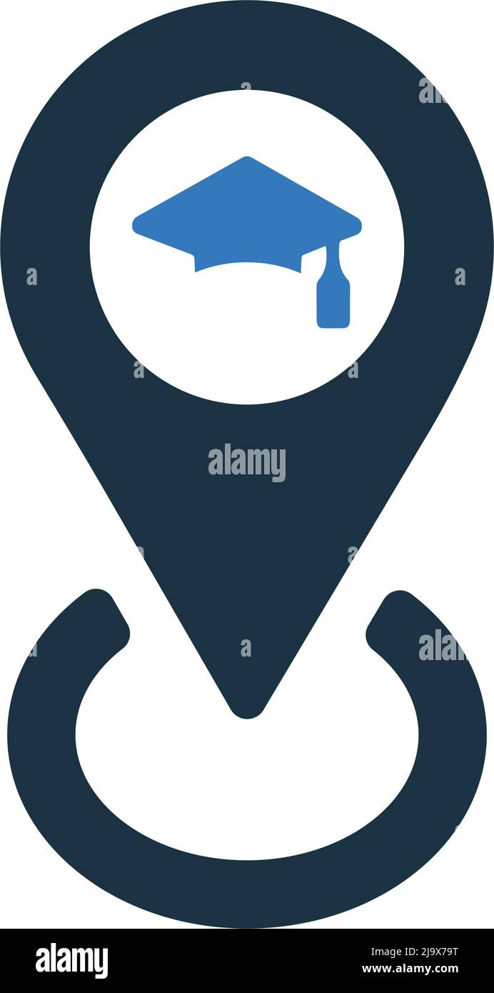 University location Stock Vector Images - Alamy