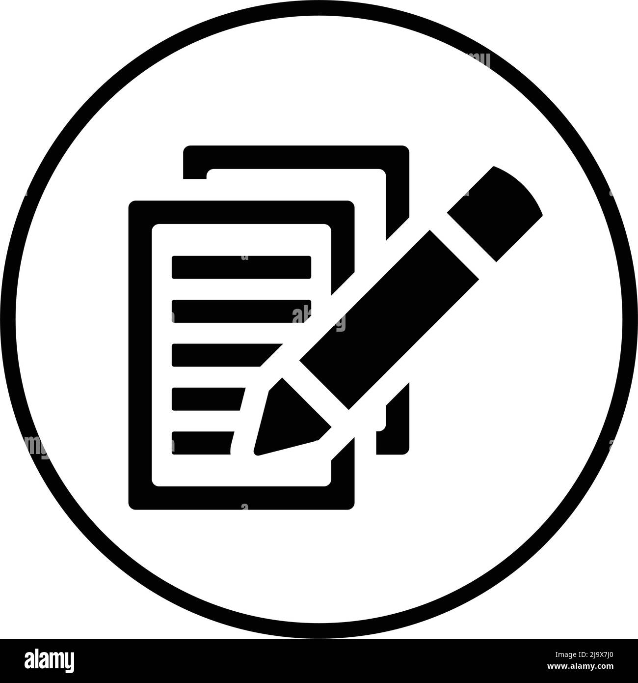 Write, document, paper, article icon - Perfect use for print media, web, stock images ...