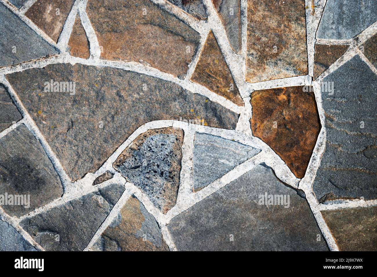 Background sandstone stone pavement of shapeless of pieces Stock Photo ...