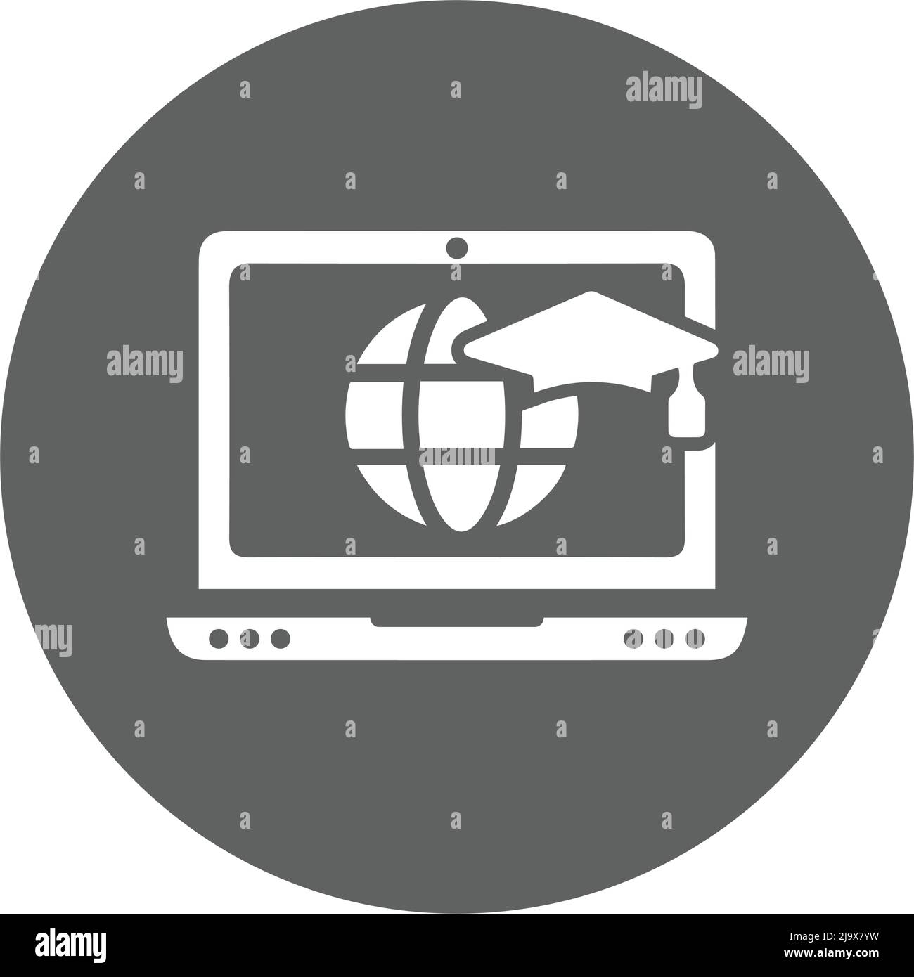 Online learning, education icon - Well organized and editable Vector ...