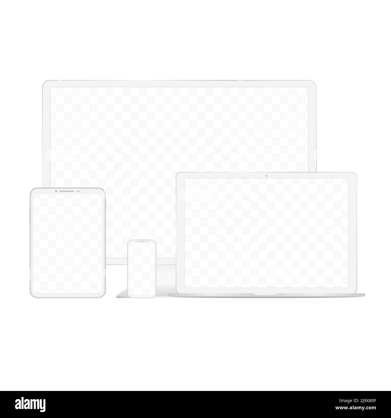 White screen keyboard Stock Vector Images - Alamy
