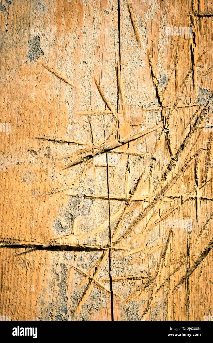 abstract background or texture scratches on wood Stock Photo - Alamy