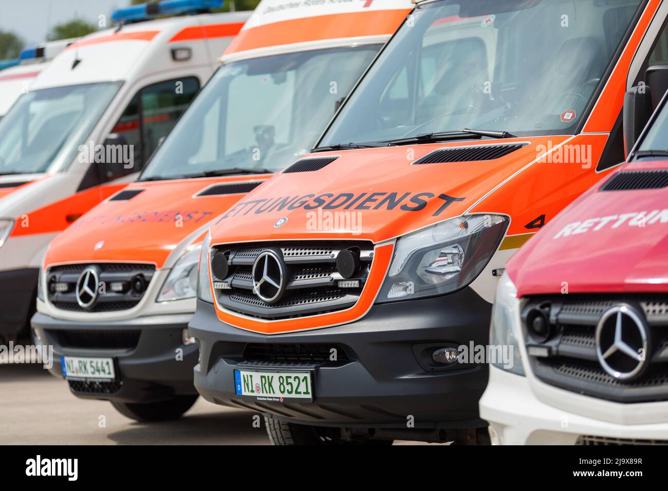 Nienburg/Weser, Germany. May 07, 2022: Ambulance from the German Red ...