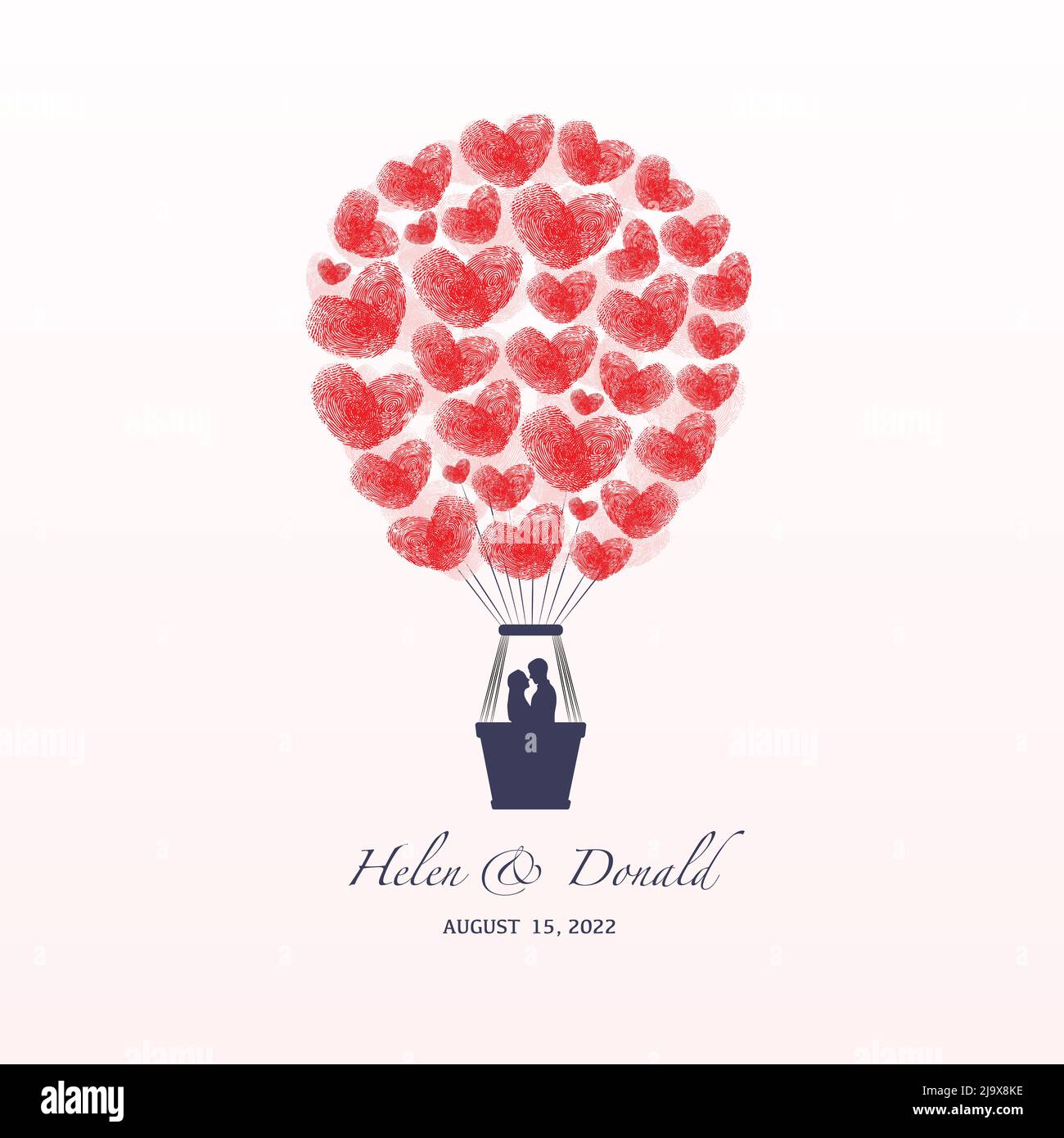 Fingerprint icon heart symbol Stock Vector Images - Alamy