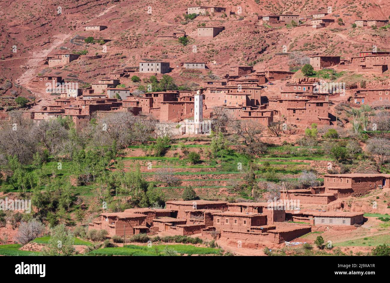 typical mountain landscape, azilal province, Atlas mountain range ...