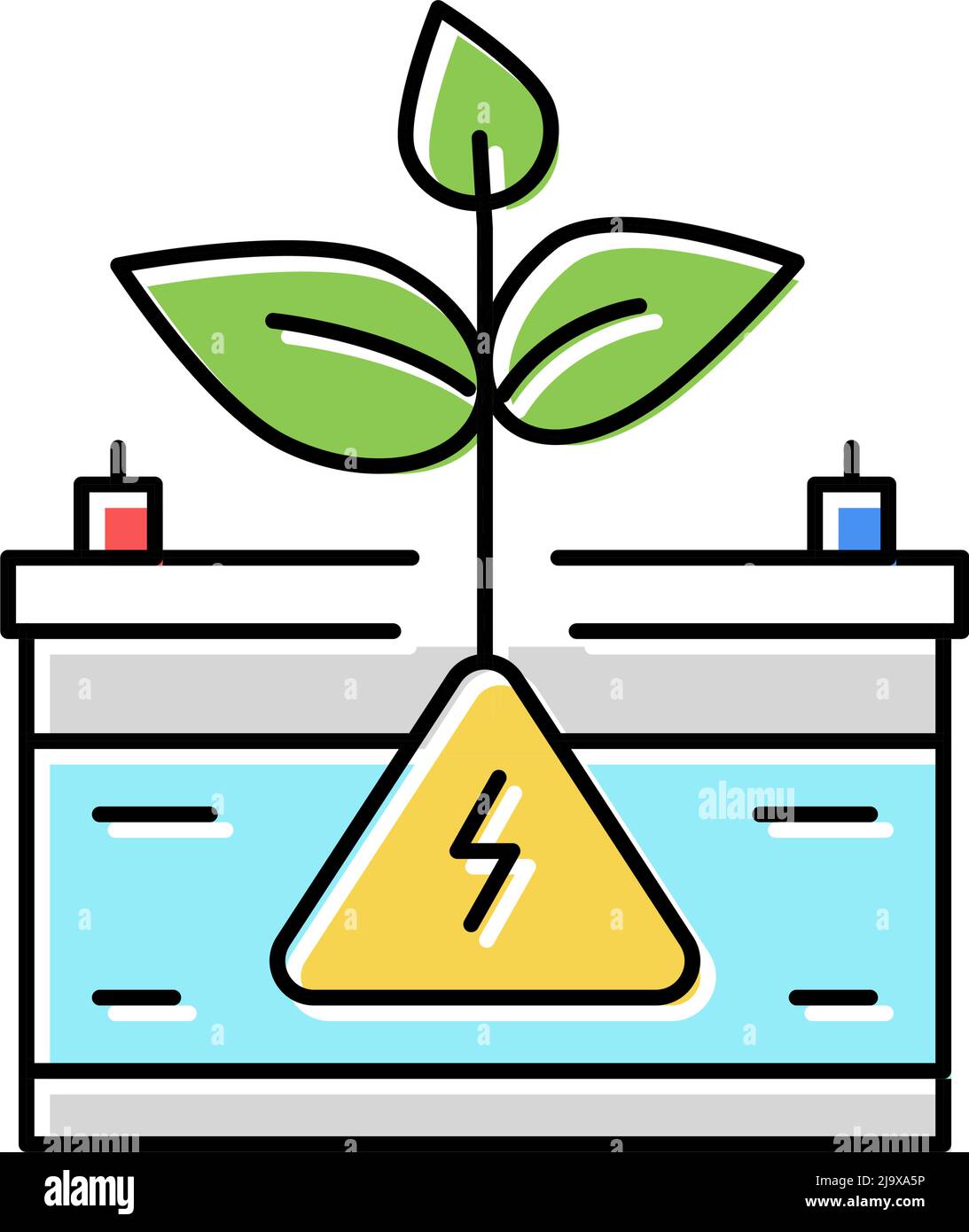 eco green energy color icon vector illustration Stock Vector Image ...