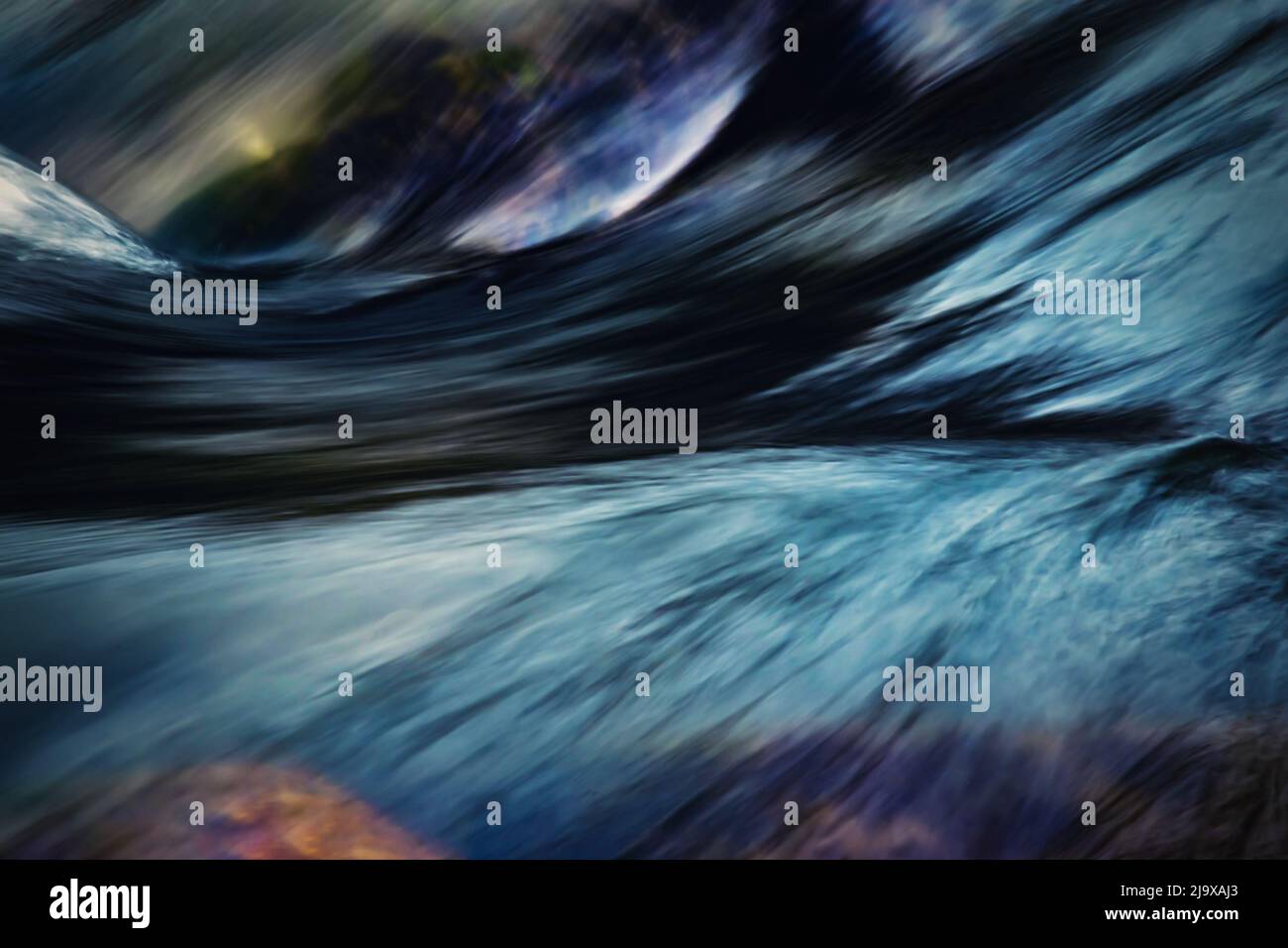 abstract background details fall waves on the river Stock Photo - Alamy