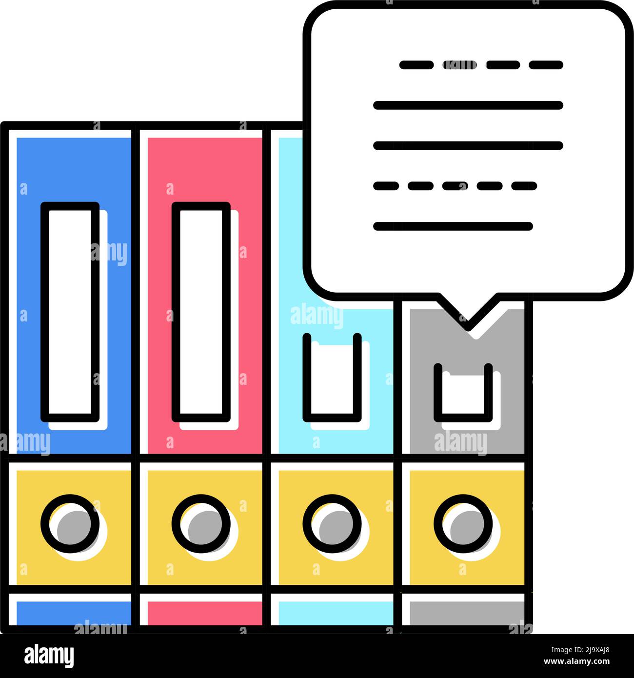 policy information color icon vector illustration Stock Vector Image ...