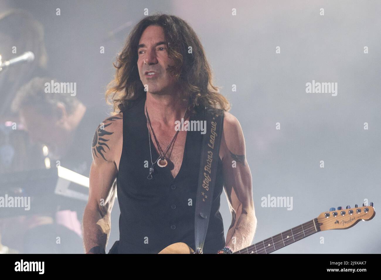 Milan, Italy. 24th May 2022. Italian singer Vasco Rossi during his live ...
