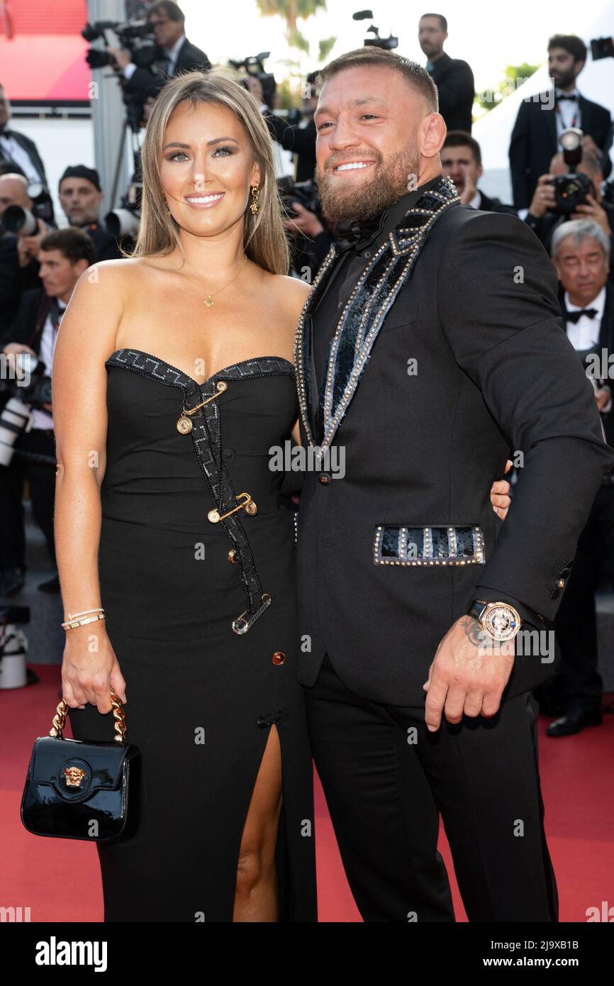 Dee Devlin and Conor McGregor attend the screening of Elvis during the ...