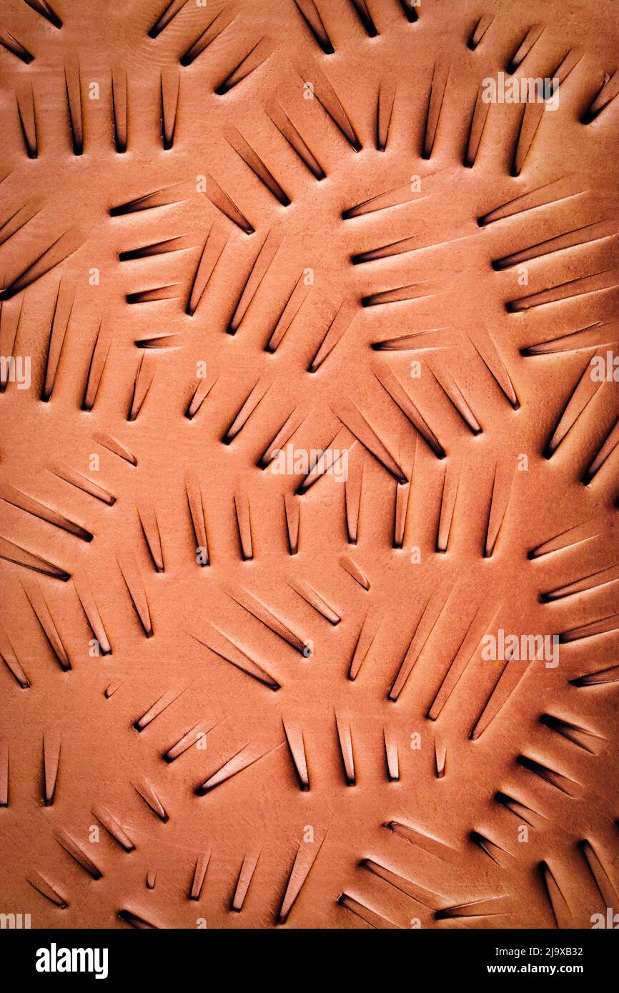 abstract background or texture forks prints in the clay Stock Photo - Alamy