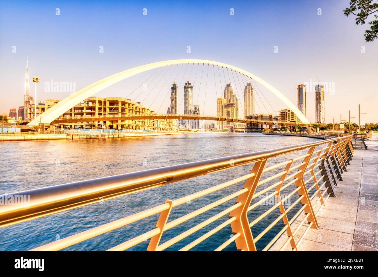 Evening tolerance bridge dubai hi-res stock photography and images - Alamy