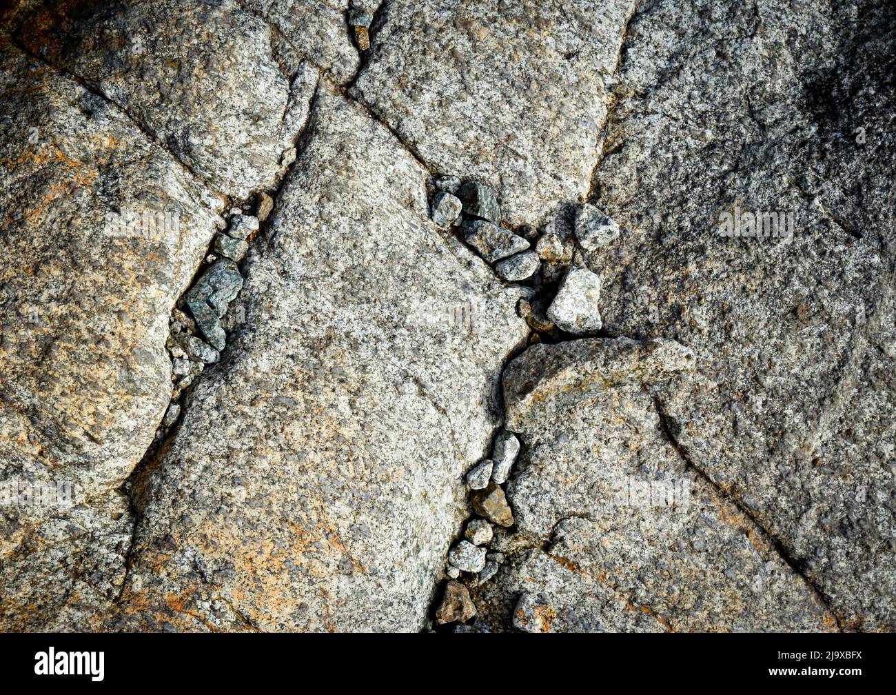 abstract background or texture Granite rock with small pebbles Stock ...